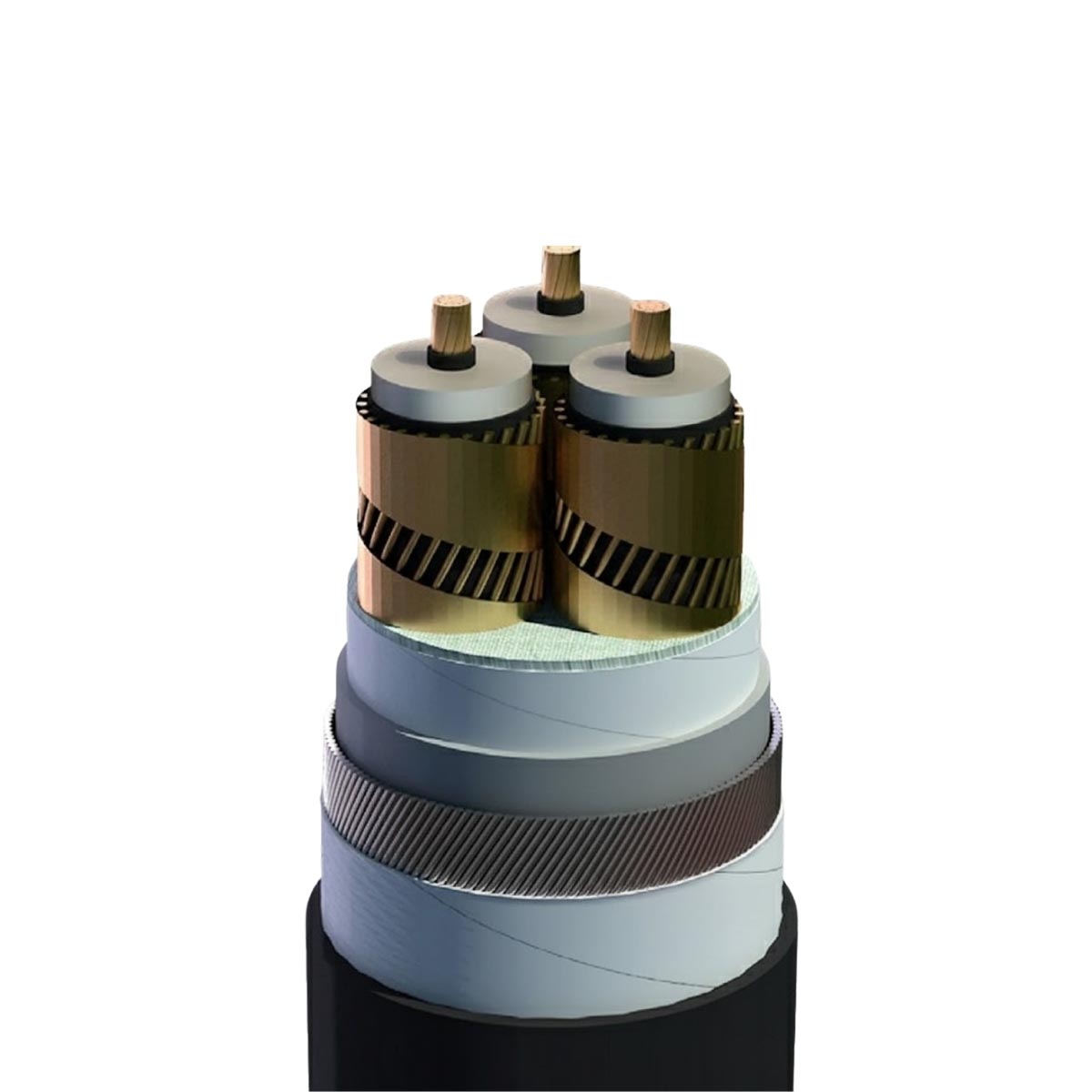 Cáp trung thế có màn chắn kim loại cho từng lõi Cadivi CXV/SE - 12/20 ...