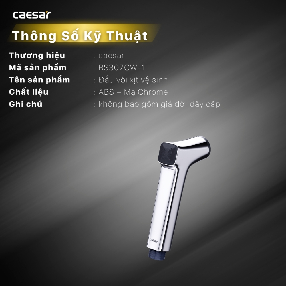Vòi xịt vệ sinh Caesar BS307CW-1 (BS307CW1)