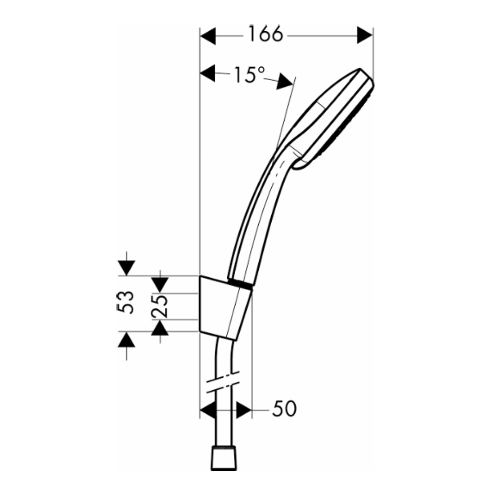 Tay Sen Tắm Hg Croma 100 Multi Porters Hansgrohe 27595000 3 Chế độ